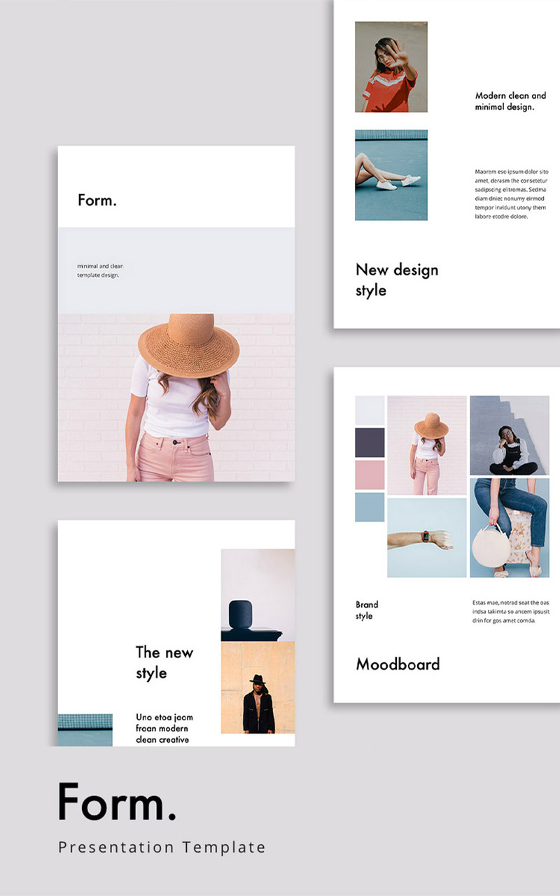 FORM Vertical Google Slides #102090 - TemplateMonster