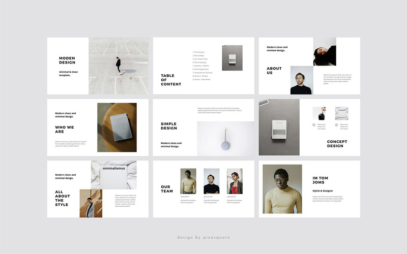 MODEN - Presentation PowerPoint template - TemplateMonster