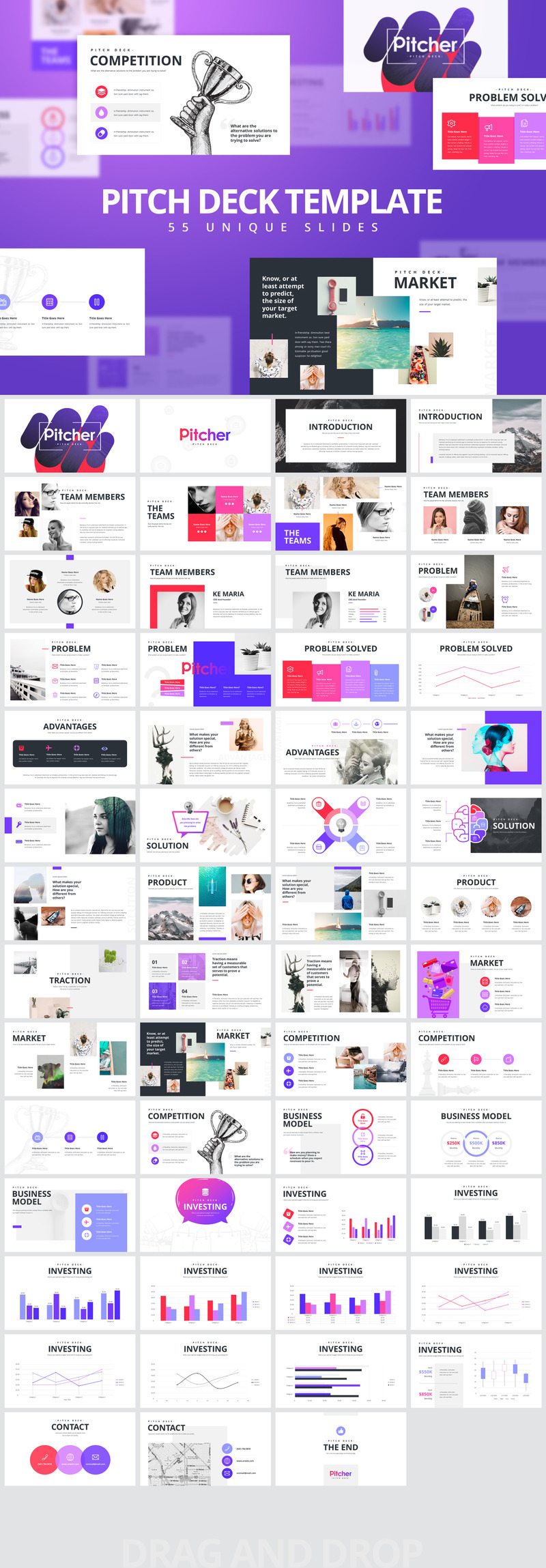 Pitcher-Multipurpose Pitch Deck PowerPoint template