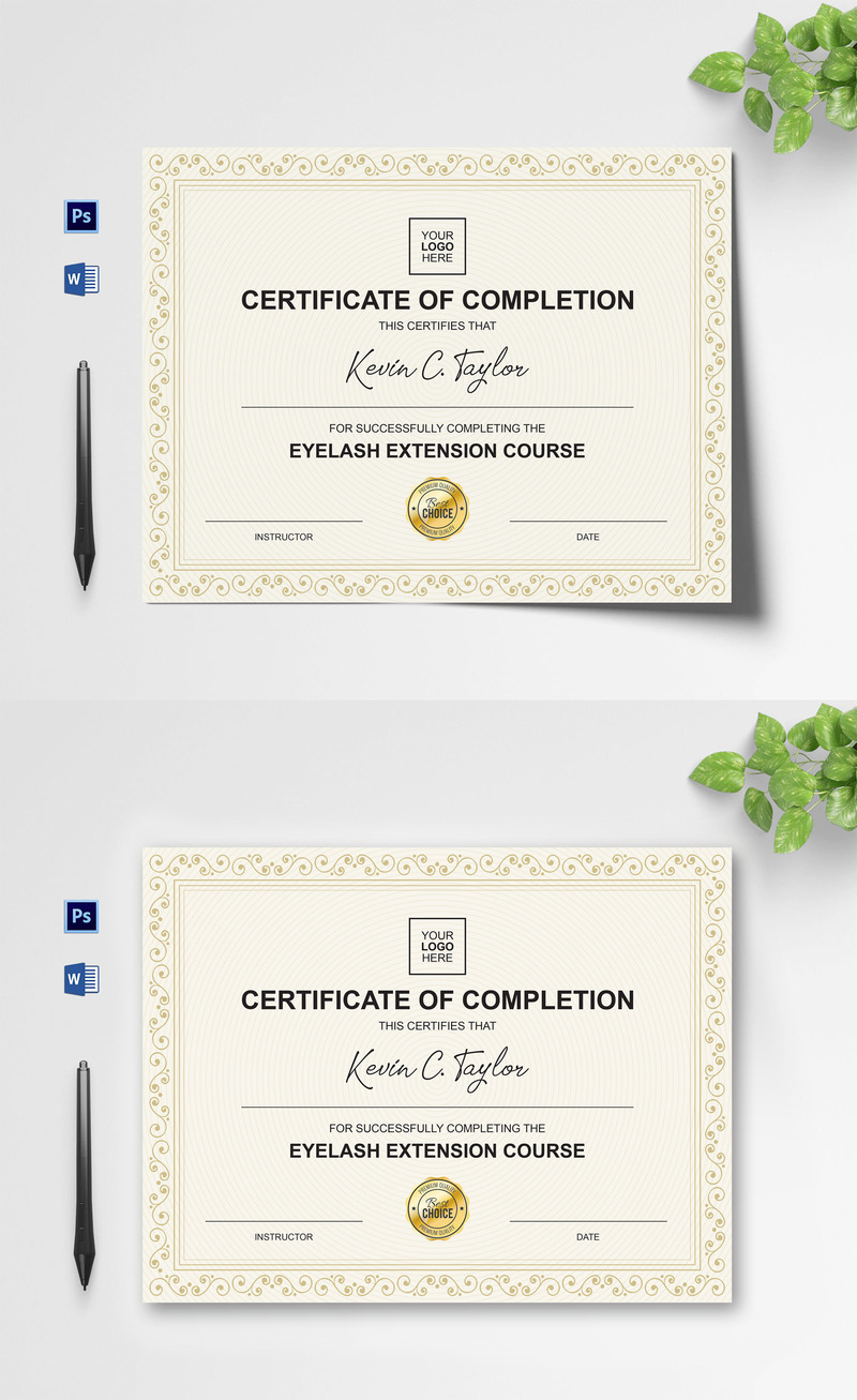 Gold Frame Certificate Template #149925 - TemplateMonster