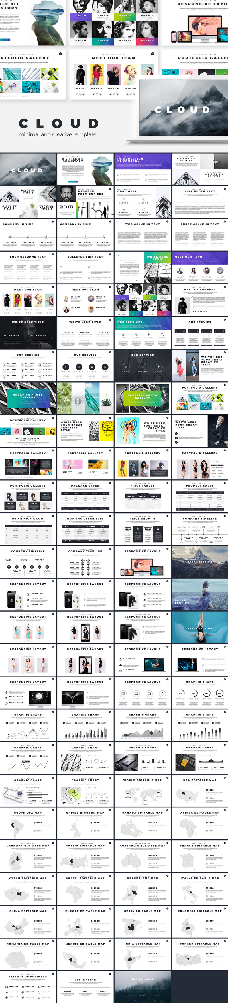 Cloud Creative Corporate Presentation Keynote Template