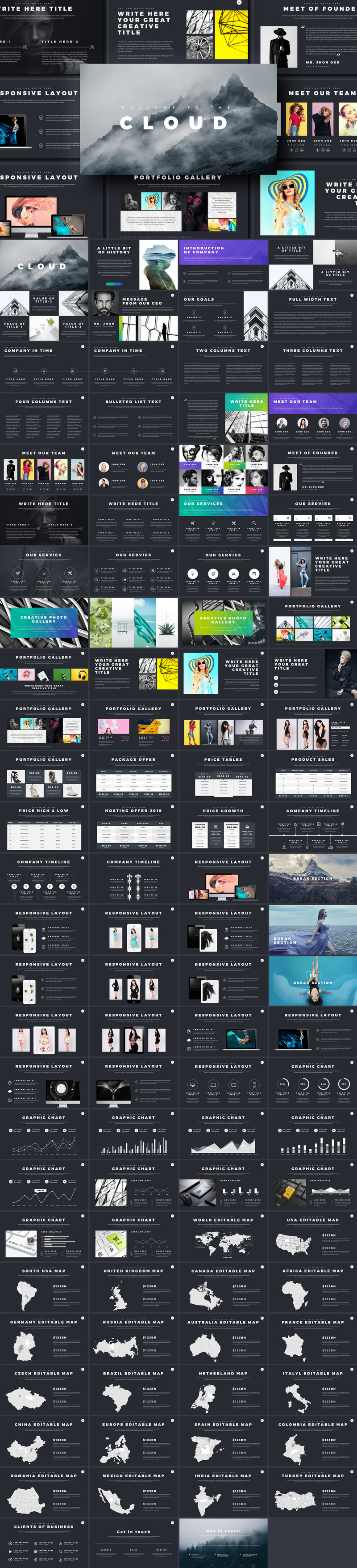 Cloud Creative Corporate Presentation Keynote Template