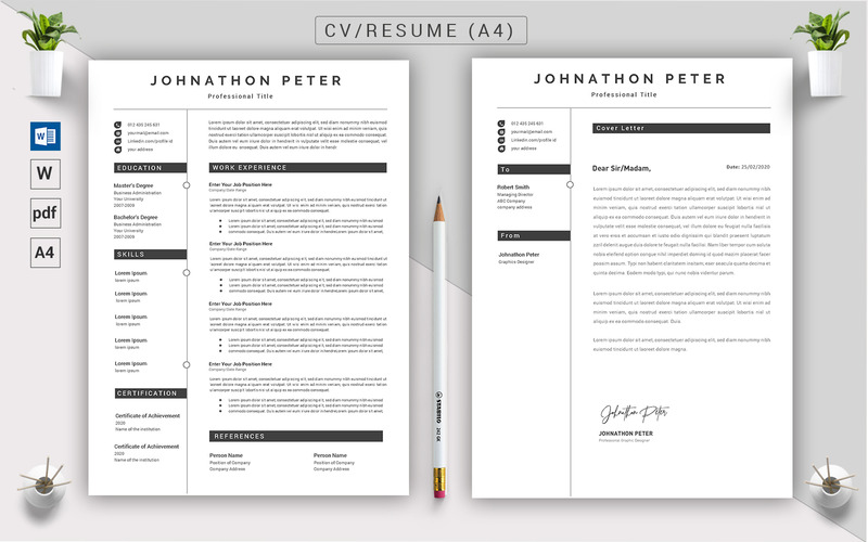 Johnathon Peter - CV & Resume Template - TemplateMonster