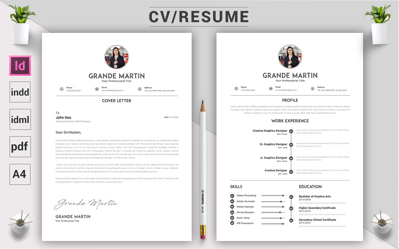 Grande Martin - CV & Resume Template - TemplateMonster