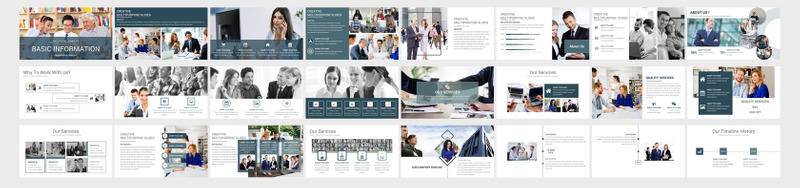 BASIC INFORMATION PowerPoint template - TemplateMonster