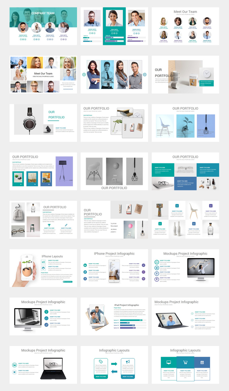 Business Pack PowerPoint template #71127 - TemplateMonster