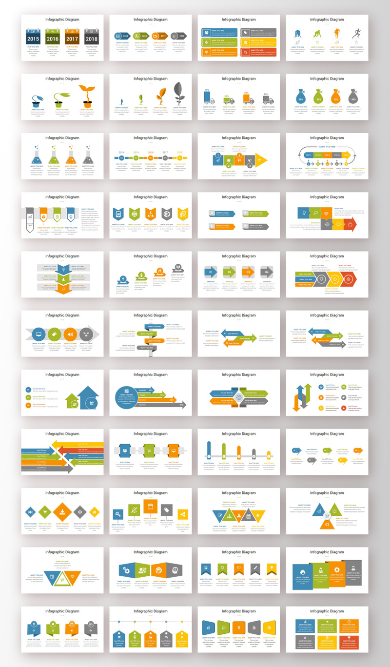 Infographic Diagrams PowerPoint template - TemplateMonster