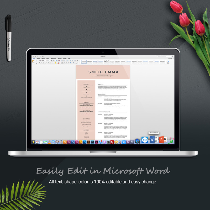 Smith Emma Resume Template #71441 - TemplateMonster