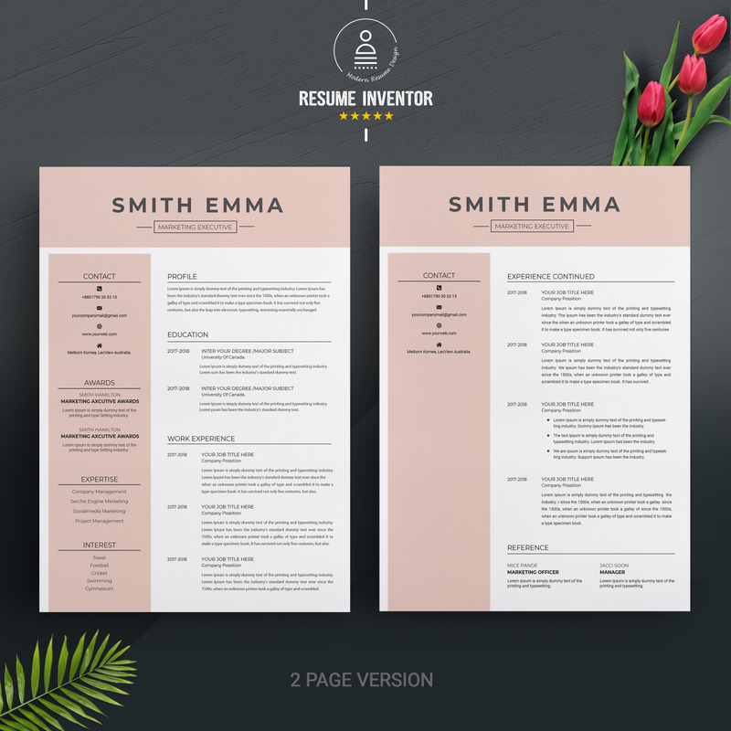 Smith Emma Resume Template #71441 - TemplateMonster