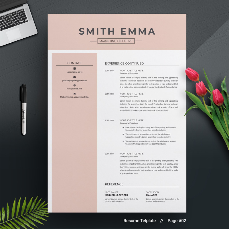 Smith Emma Resume Template #71441 - TemplateMonster