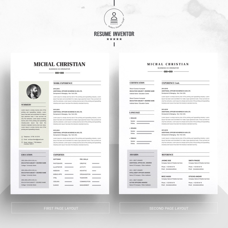 Michael Christian Resume Template #71451 - TemplateMonster