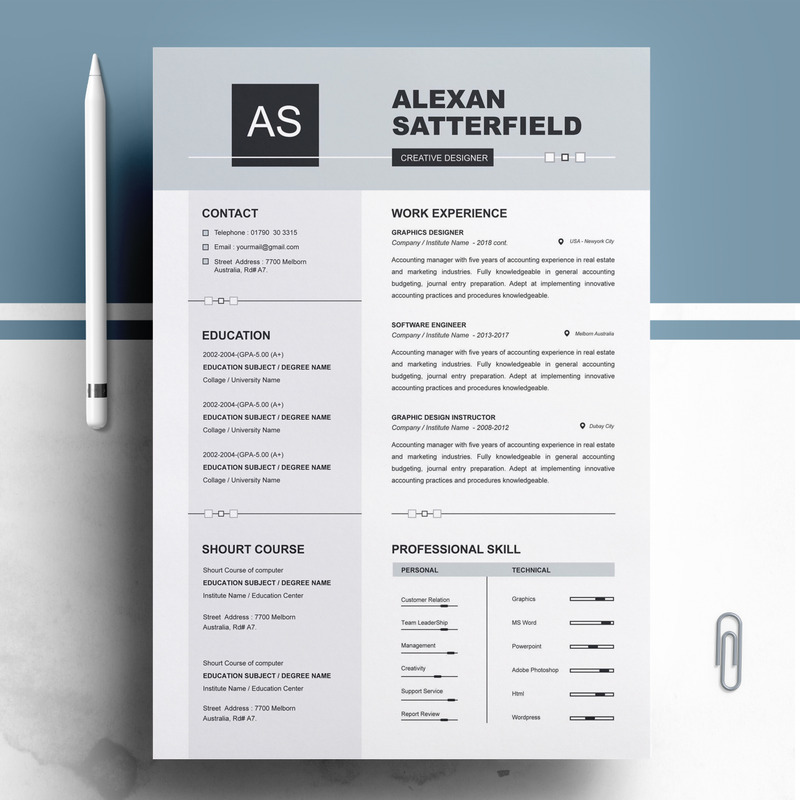 Alex For Job Resume Template #71452 - TemplateMonster