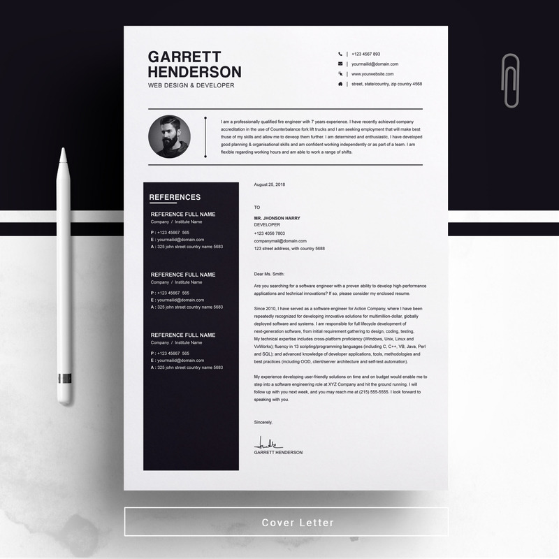 Garrett Henderson Resume Template #73900 - TemplateMonster