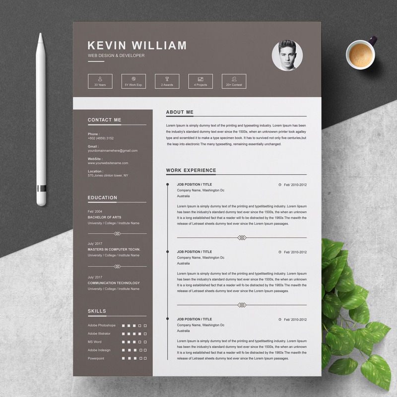 Kevin William Resume Template #74169 - TemplateMonster