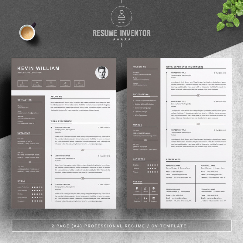 Kevin William Resume Template #74169 - TemplateMonster