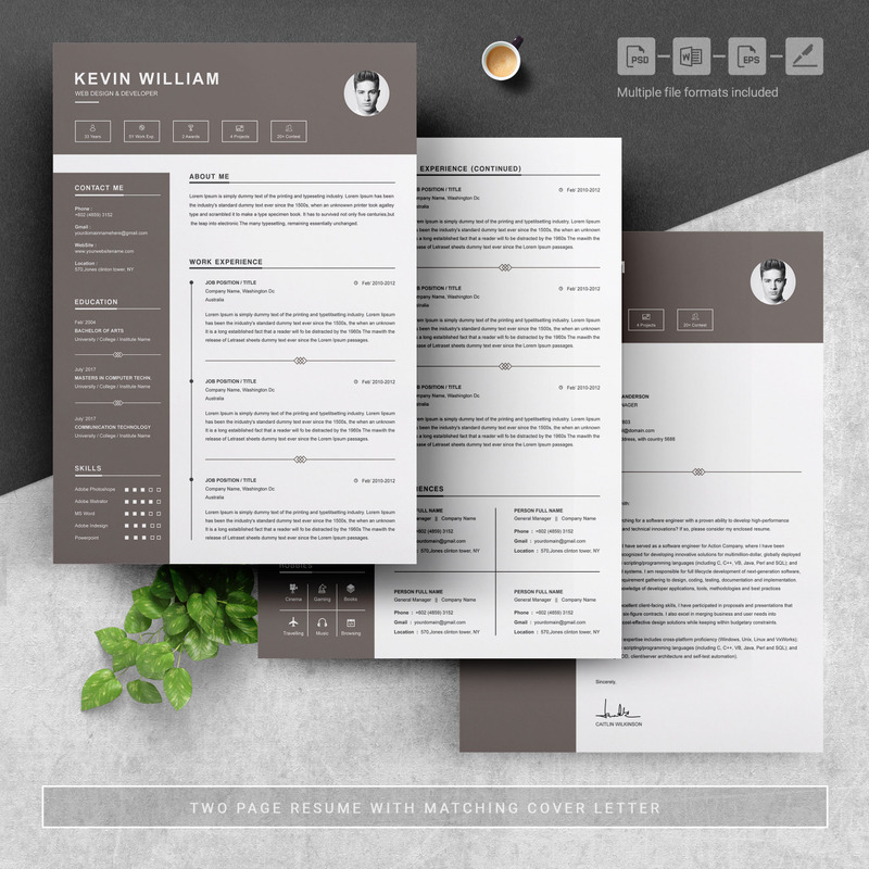 Kevin William Resume Template #74169 - TemplateMonster