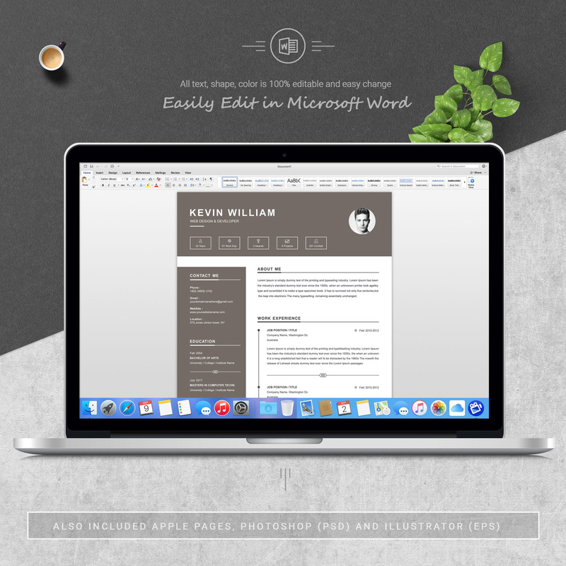 Kevin William Resume Template #74169 - TemplateMonster