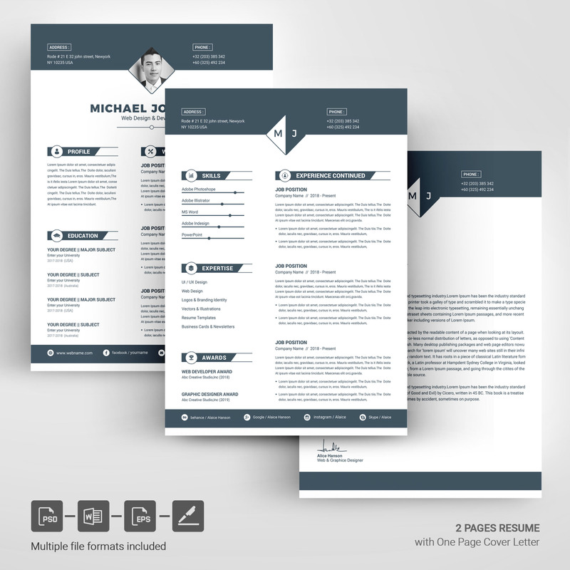 Michael Johnson Resume Template #74170 - TemplateMonster