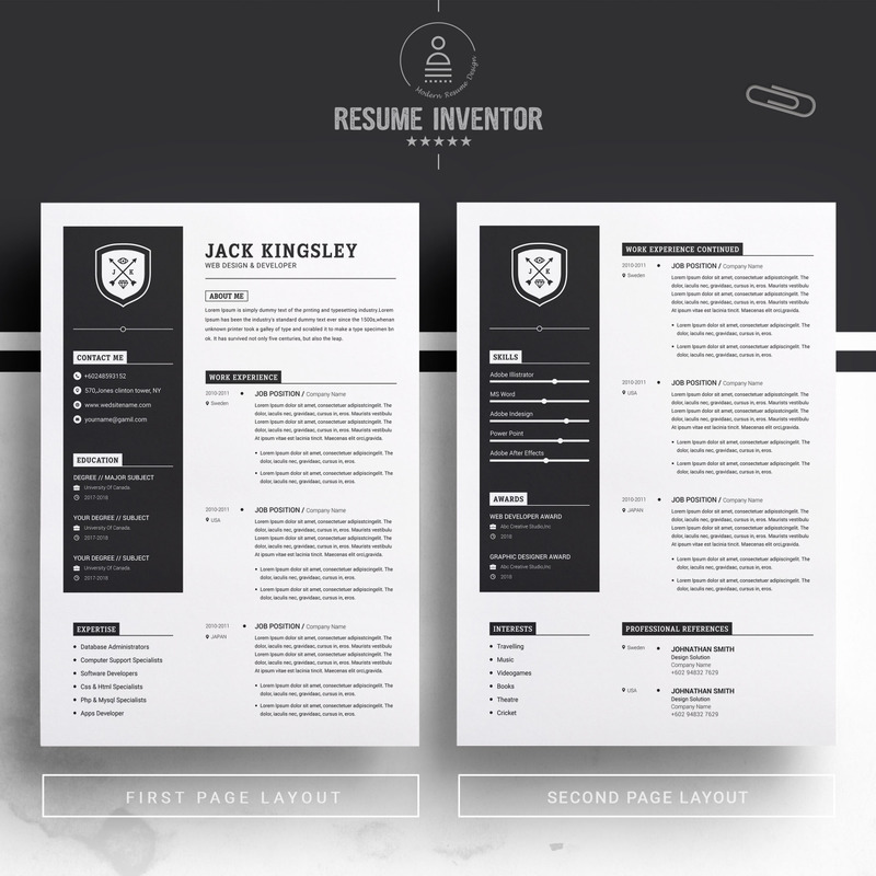 Jack Kingsley Resume Template #74171 - TemplateMonster