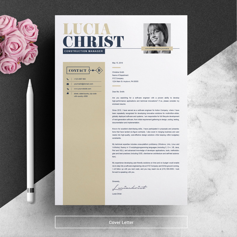 Lucia Resume Template #74561 - TemplateMonster