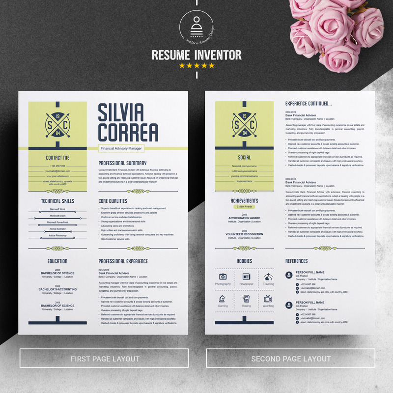 Silvia Correa Resume Template #74552 - TemplateMonster