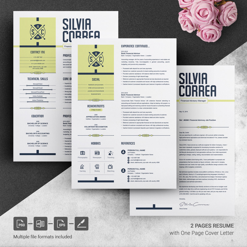 Silvia Correa Resume Template #74552 - TemplateMonster
