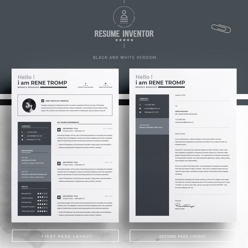 Rene Tromp Resume Template #75557 - TemplateMonster