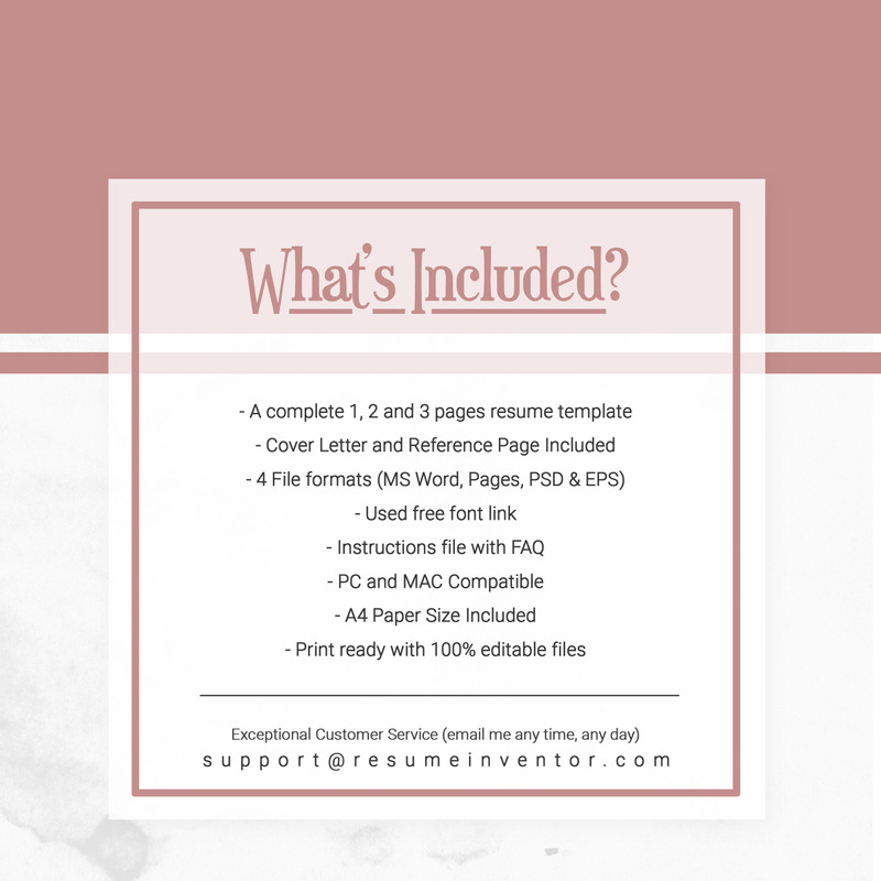 Rose Resume Template #76563 - TemplateMonster