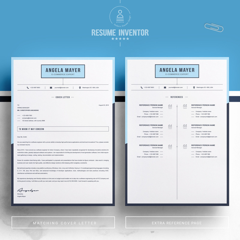 Angela Mayer Resume Template #78202 - TemplateMonster