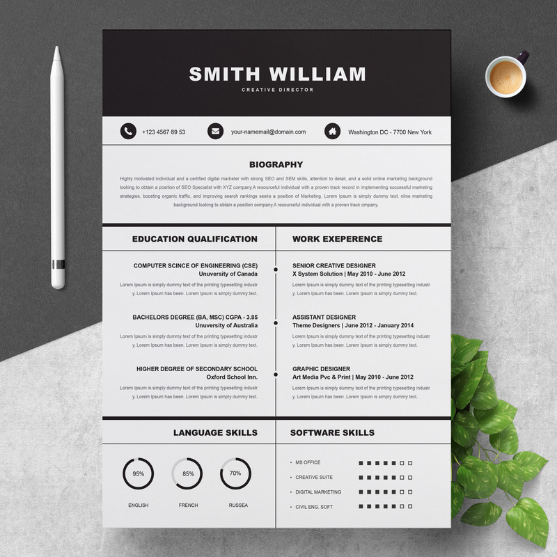 Smith Williams Resume Template #78492 - TemplateMonster