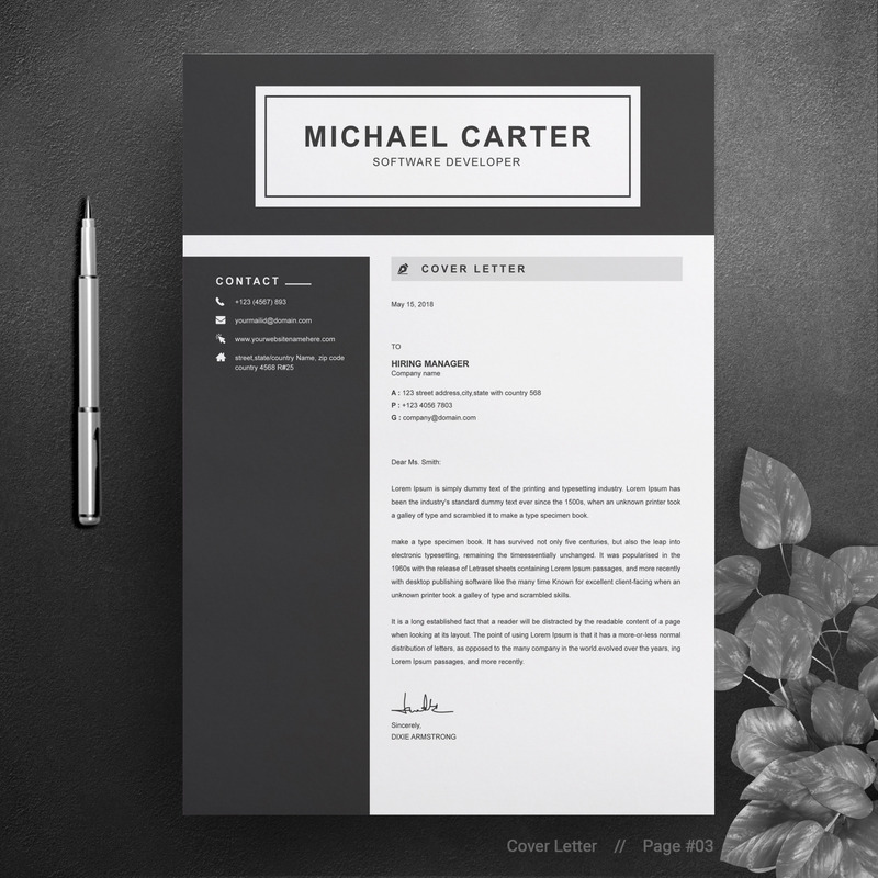 Michael Resume Template #79020 - TemplateMonster