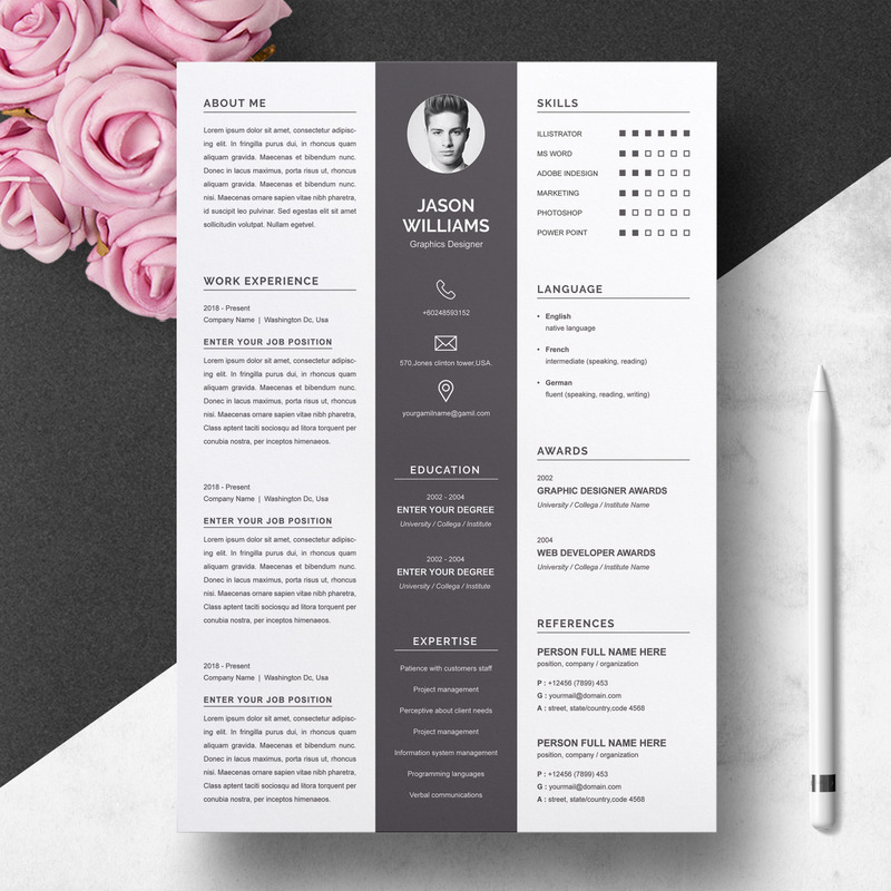 Jason Resume Template #79137 - TemplateMonster