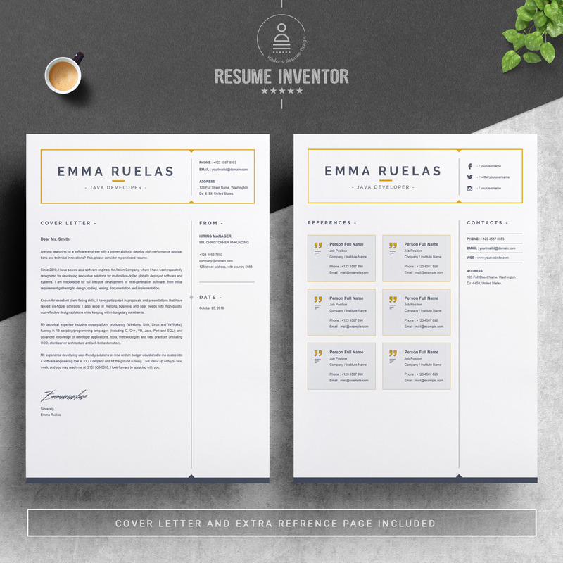 Emma Resume Template #79173 - TemplateMonster
