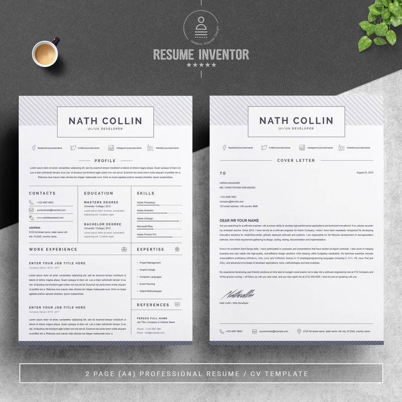 Nath Collin Resume Template #79267 - TemplateMonster