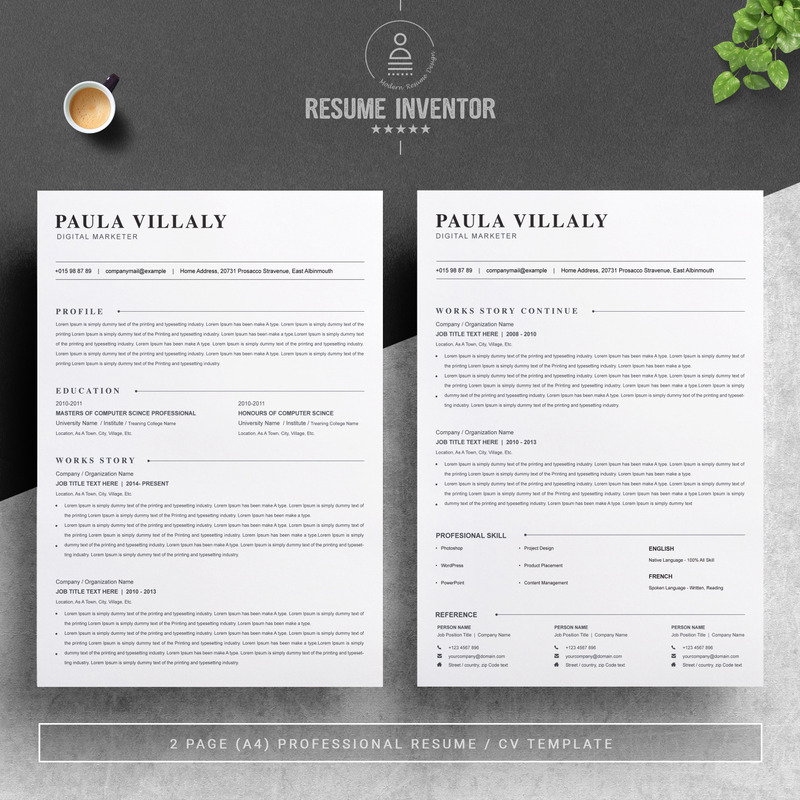 Paula Resume Template #82320 - TemplateMonster