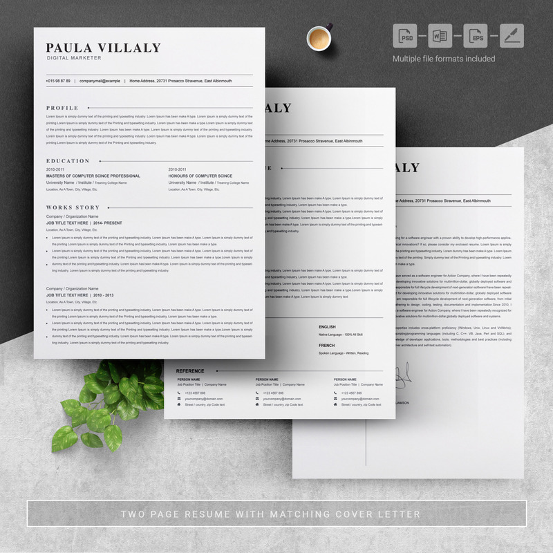 Paula Resume Template #82320 - TemplateMonster