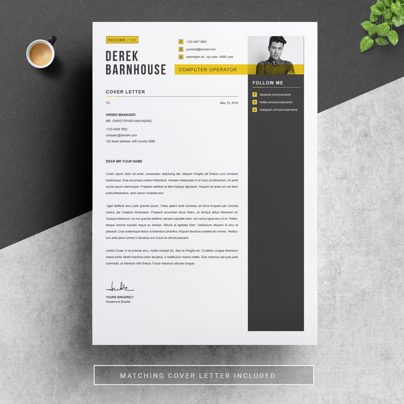 Derek Resume Template #83250 - TemplateMonster