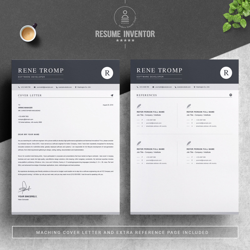 Rene Tromp Resume Template #84437 - TemplateMonster