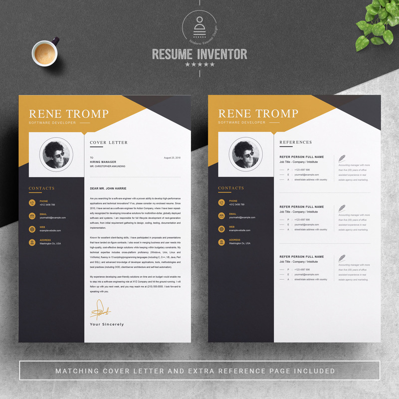 Rene Tromp Resume Template #84378 - TemplateMonster