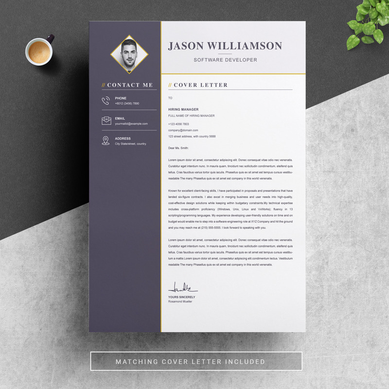Jason Resume Template #90398 - TemplateMonster