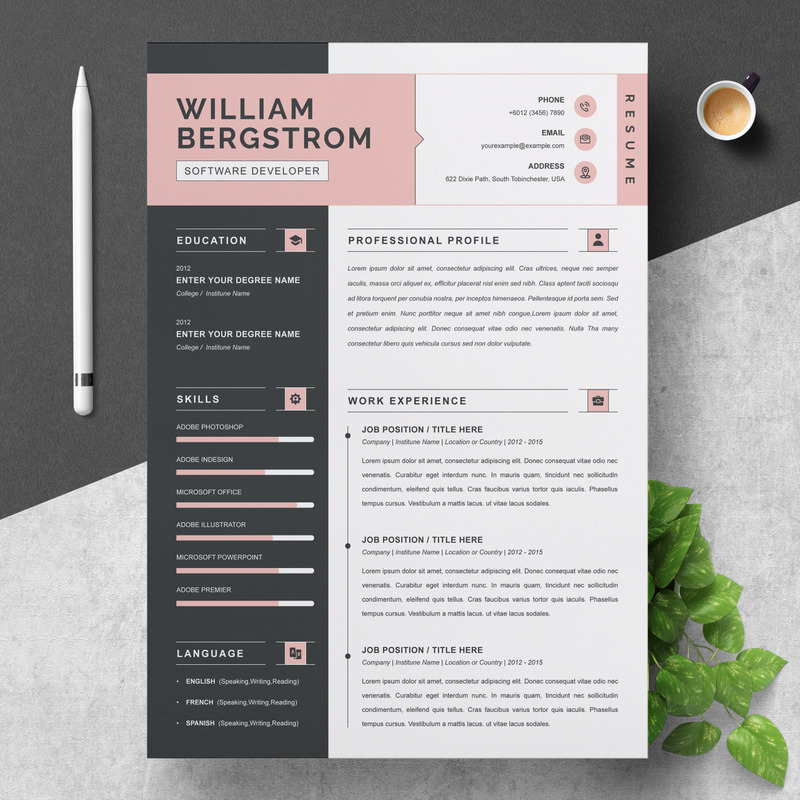William Resume Template #90395 - TemplateMonster