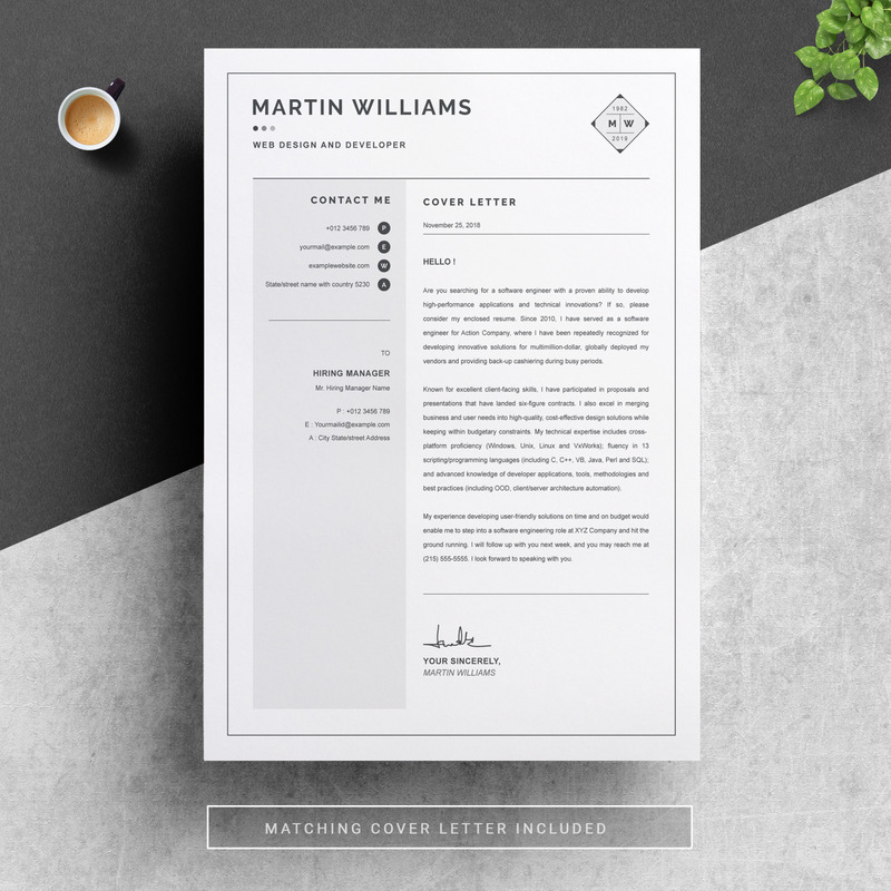 Martin Resume Template #90611 - TemplateMonster