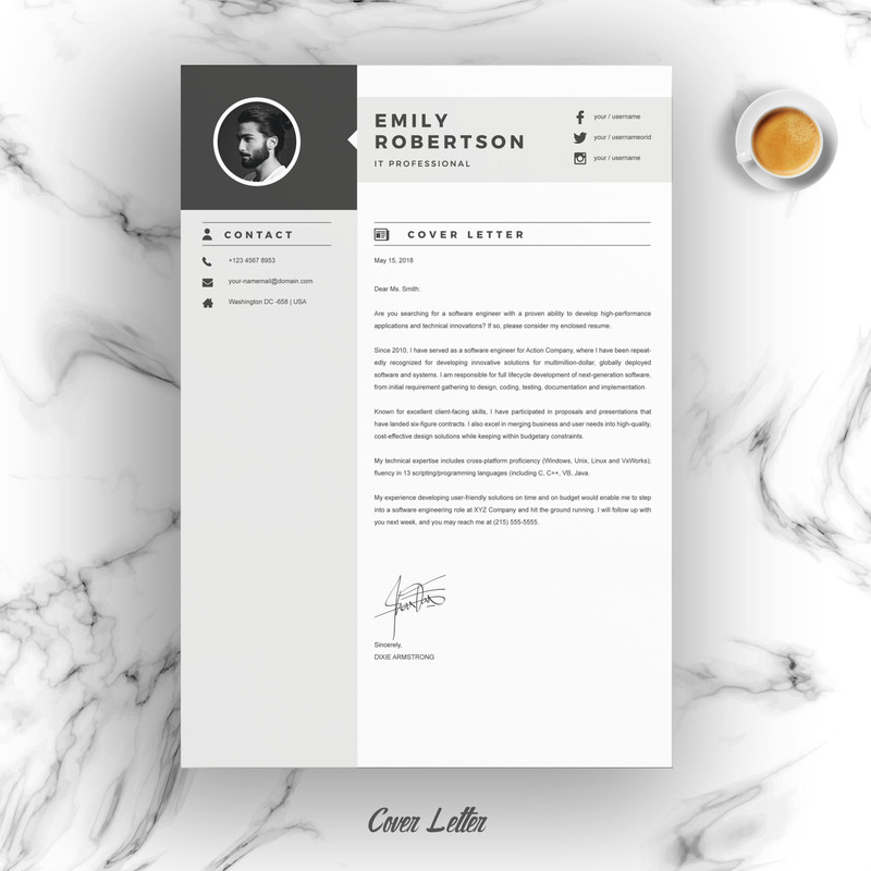 Emily Resume Template #90608 - TemplateMonster