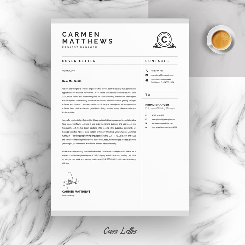 Carmen Resume Template #95619 - TemplateMonster