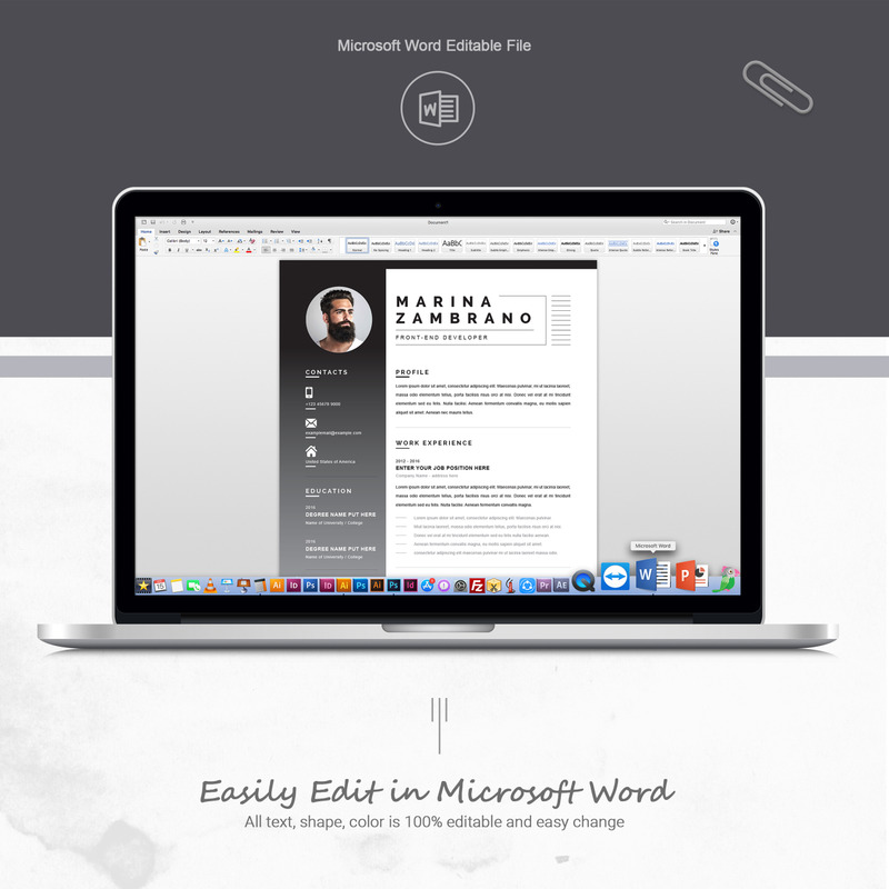 Marina Resume Template #97959 - TemplateMonster