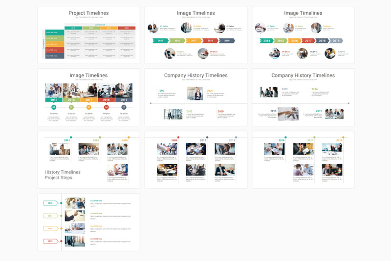 Timeline Diagrams - Keynote template - TemplateMonster
