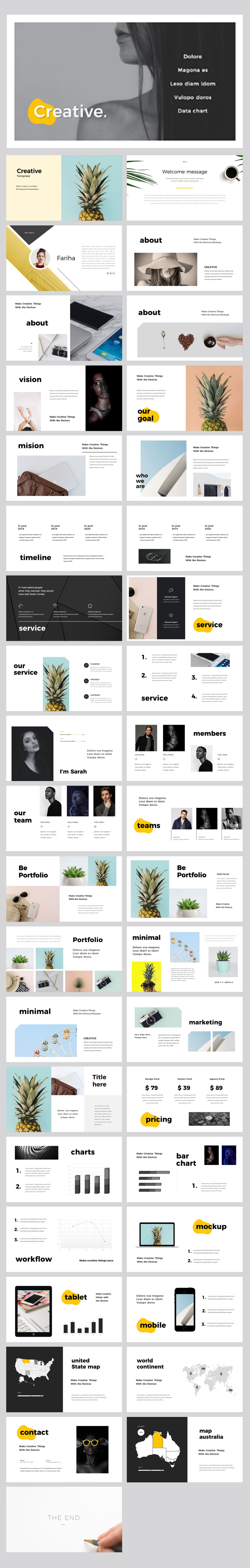 Creative Vision - Keynote template #78997 - TemplateMonster