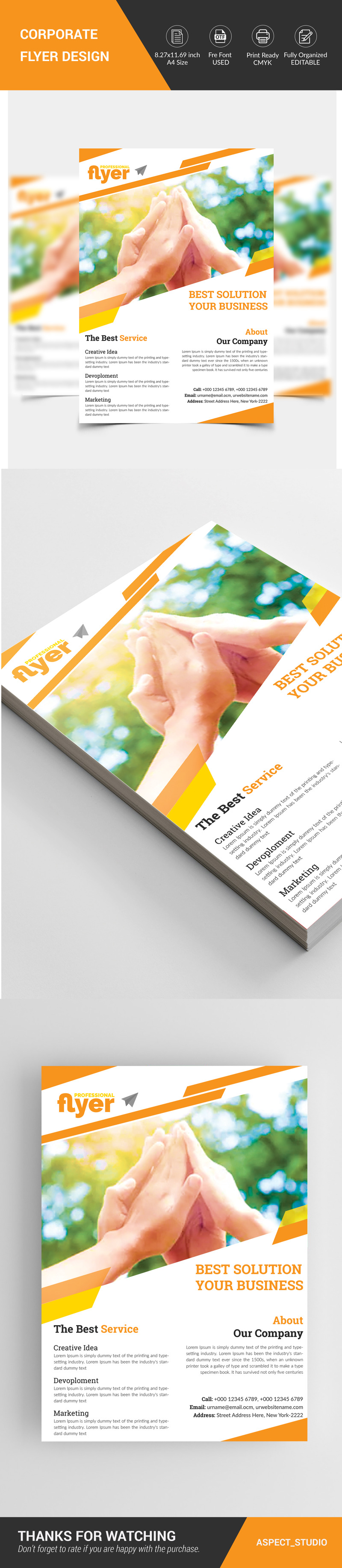 Bright Flyer Design - Corporate Identity Template