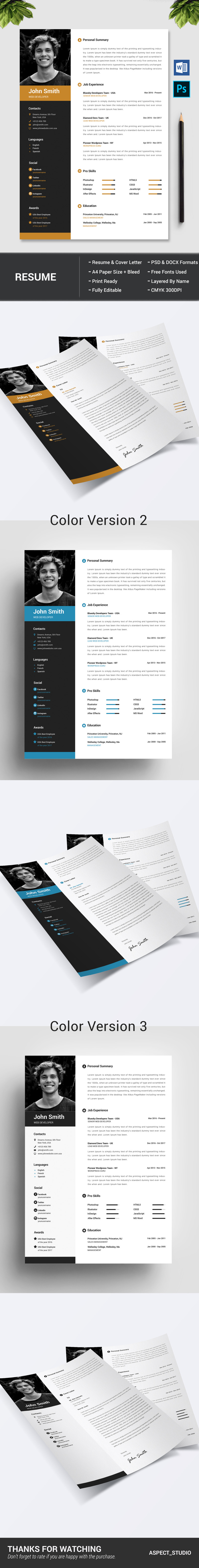 John Smith Resume Template #77957 - TemplateMonster
