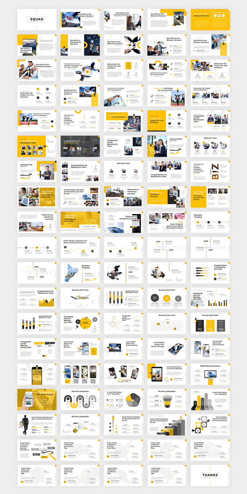 Squad Biz PowerPoint template #79343 - TemplateMonster